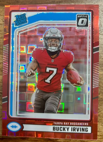 2024 Donruss Football Red Pandora Bucky Irving Rated Rookie Tampa Bay ...