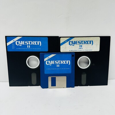 Questron II Lot Of 3 A Fantasy Adventure Game for IBM PC 1988 Vintage ...