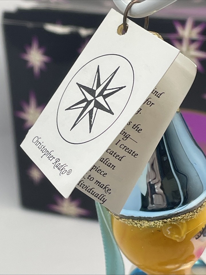 Christopher Radko Ornament Miss Valentine Fairy with Wand with Tag and ...