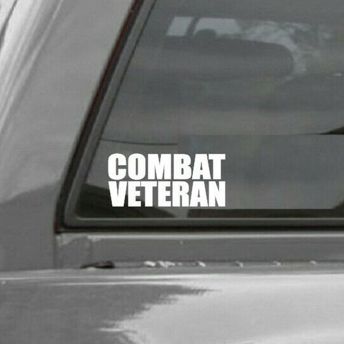 COMBAT VETERAN Vinyl Window Decal Sticker | eBay