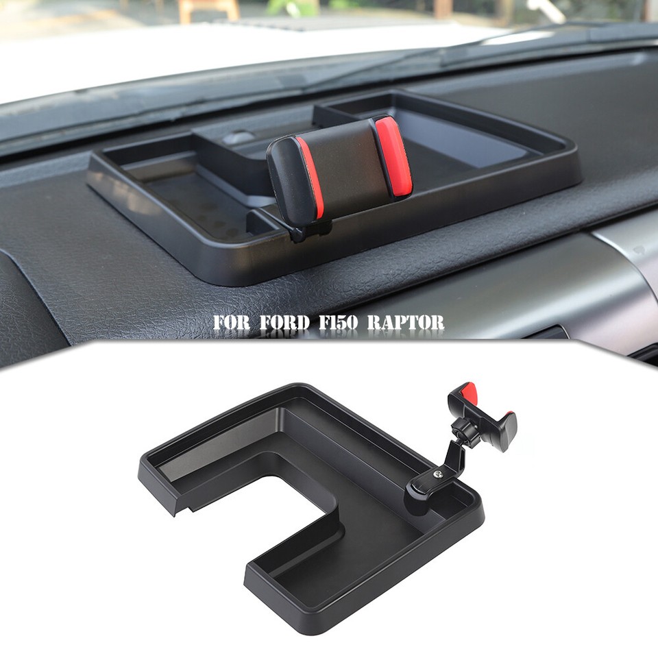 Center Console Phone Holder Mount Storage Tray for Ford F150 09-14 ...