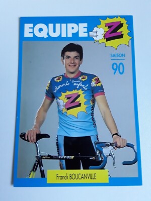 CYCLISME Carte Cycliste FRANCK BOUCANVILLE Équipe Z 1990 . | eBay