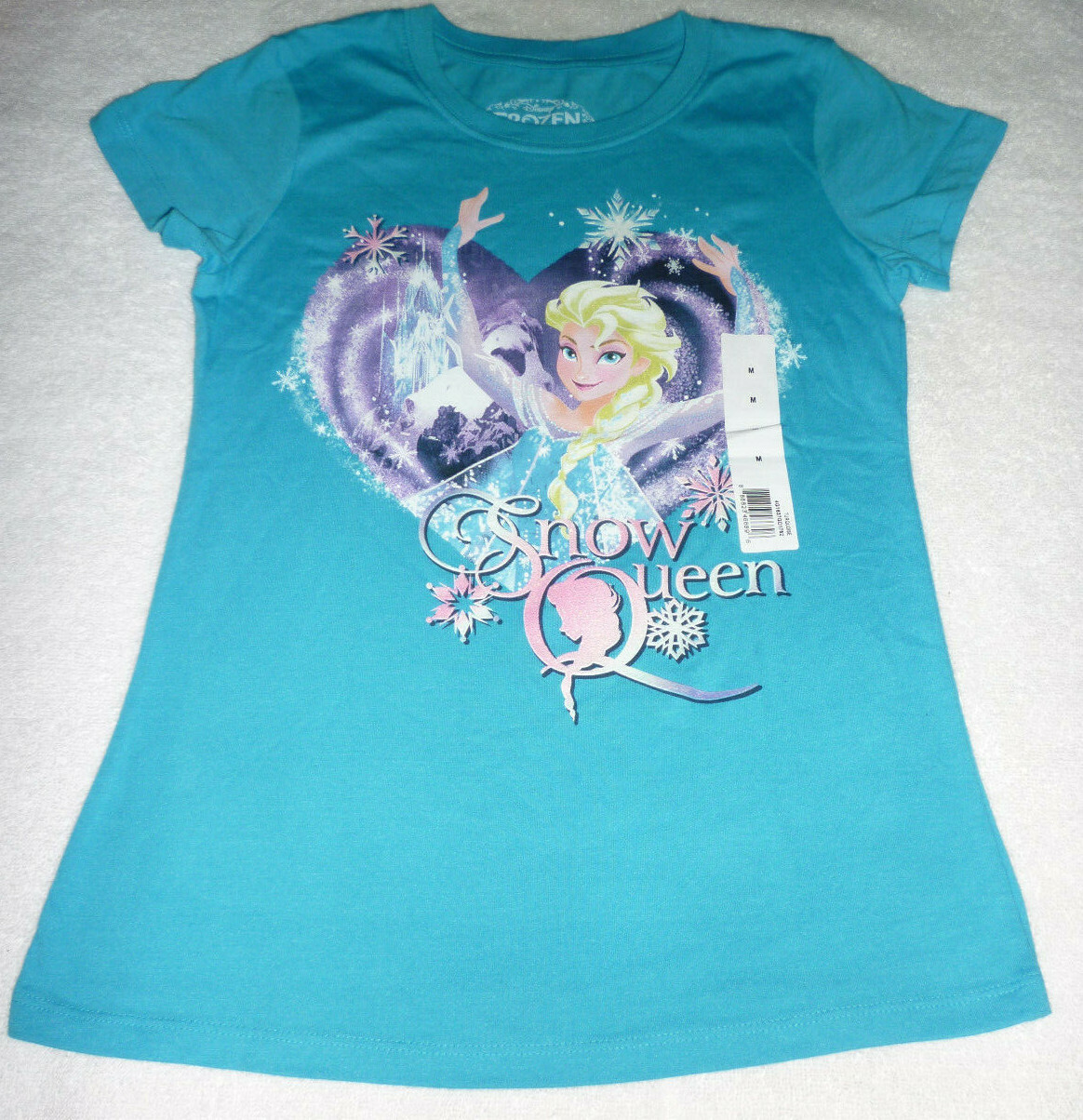 New, Disney Frozen Elsa Turquoise Snow Queen Top, Size M (6-8) | eBay