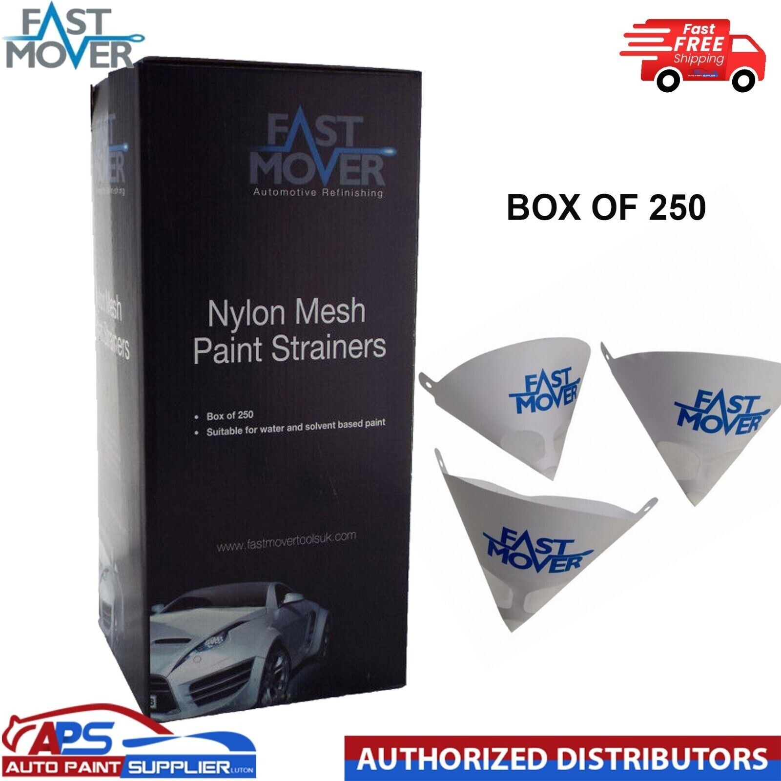 Fast Mover 250x190 micron Fine Paper Paint Strainers Nylon Filter Mesh ...