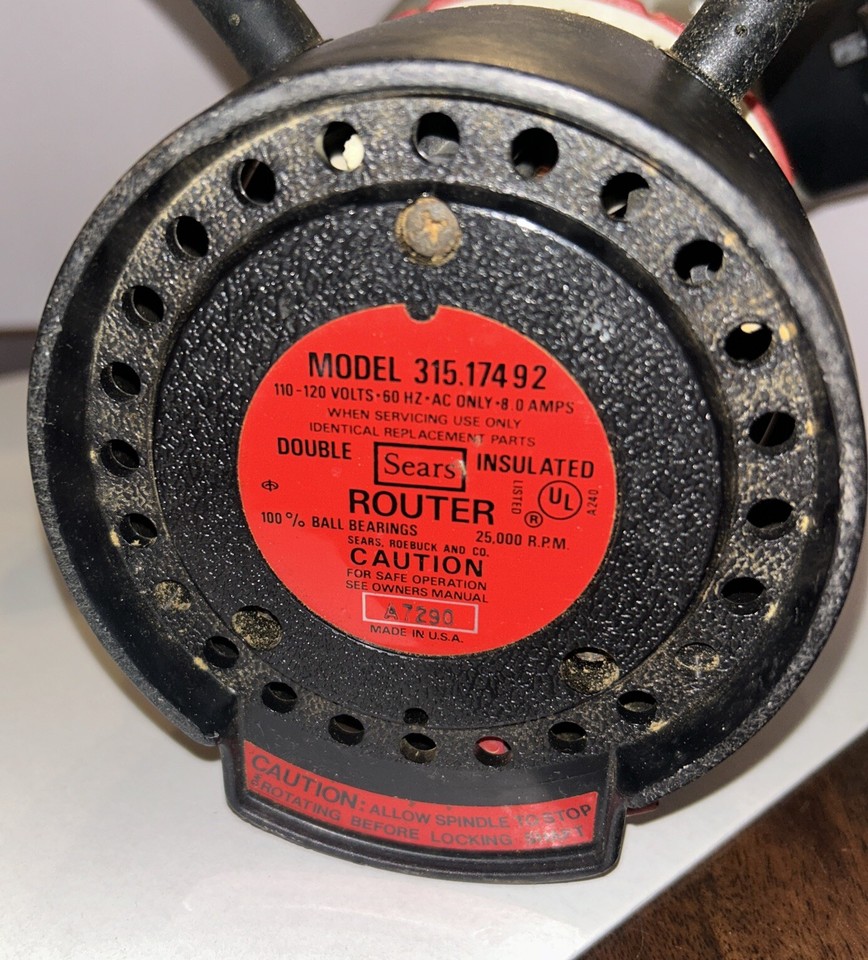 CRAFTSMAN-SEARS ROUTER Model 315.17492, 1-1/2 Horsepower | eBay