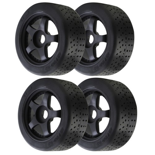 4Pcs 1/7 RC Car Plastic + Rubber Wheels Rim For ARRMA INFRACTION 6S ...