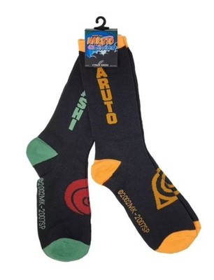 Naruto Shippuden Socks 2-Pack Ripple Junction Kakashi & Naruto Crew Set ...