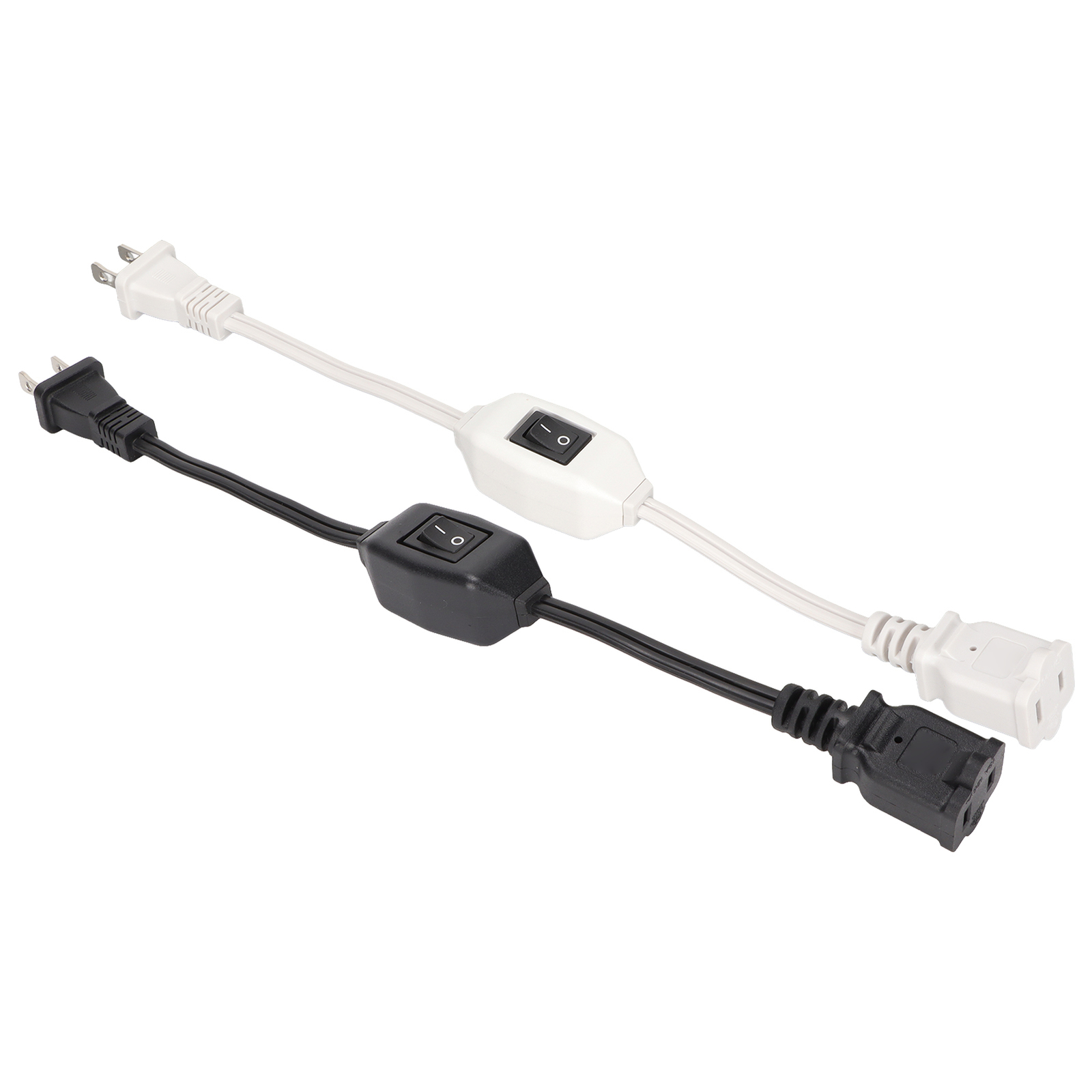 Power Extension Cord With On Off Switch AC 2 Prong Male Female Power ...