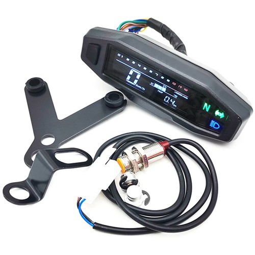 New Motorcycle LCD Digital Speedometer Gear Indicator Sensor With ...