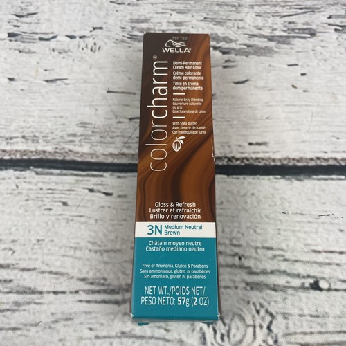 WELLA Colorcharm Demi Permanent Cream Hair Color 3N Medium Neutral ...
