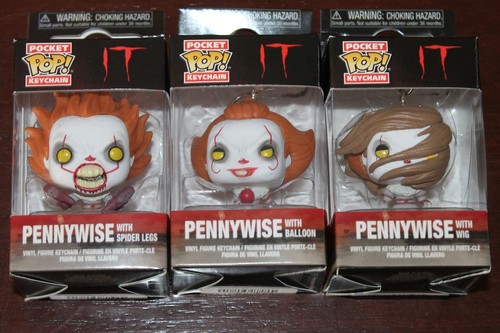 Funko! IT Stephen King: PENNYWISE TRIPLE KEYCHAIN SET (All 3 Styles ...