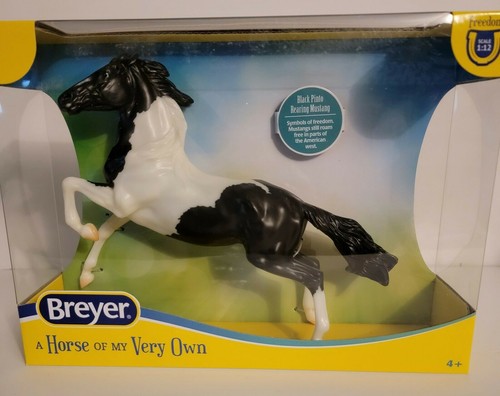 Breyer Freedom Series Model #961, Black Pinto Rearing Mustang NEW in ...