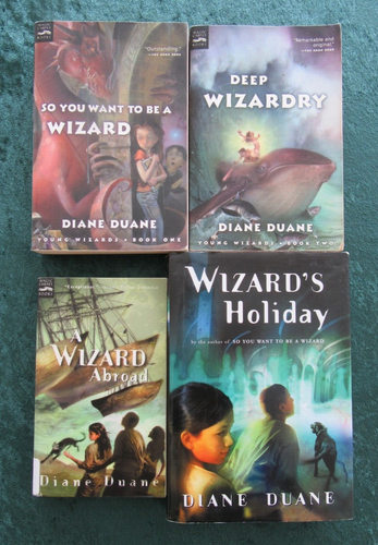 MIXED LOT 4 YOUNG WIZARDS SERIES BY DIANE DUANE: SO YOU WANT TO BE A ...