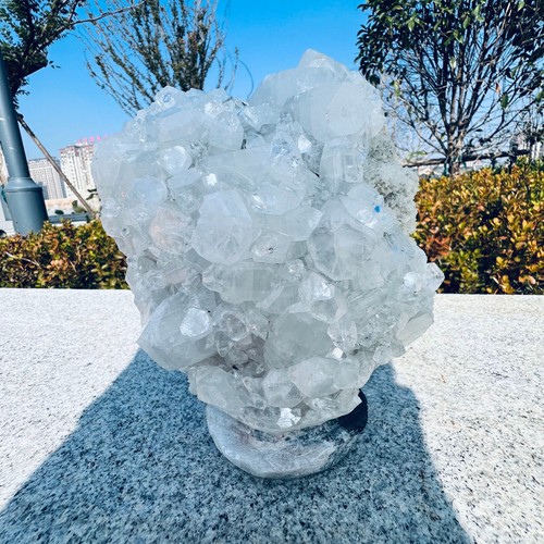 4.07LB top！Natural Crystal calcite Quartz symbiont mineral Specimen ...