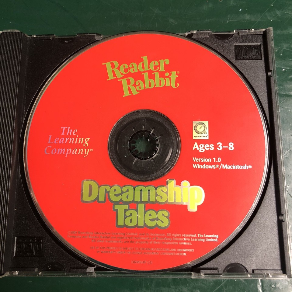 Reader Rabbit Dreamship Tales 2002 CD-ROM Win/Mac Version 1.0 Disc Only ...