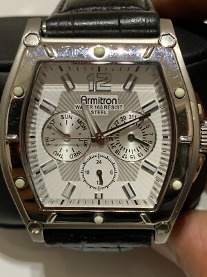 Mens Armitron watch 165 water resistant steel | eBay