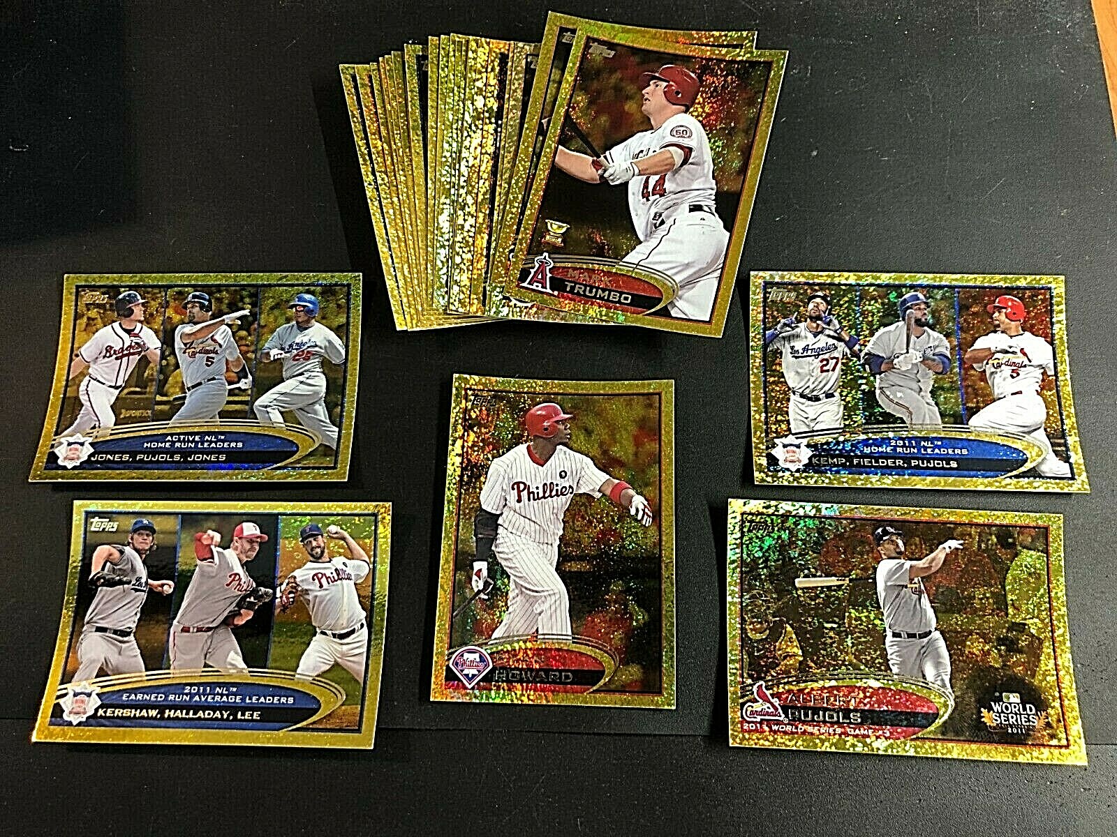 Lot of 25x 2012 Topps Gold Sparkle Parallel Cards No Duplicates Pujols ...