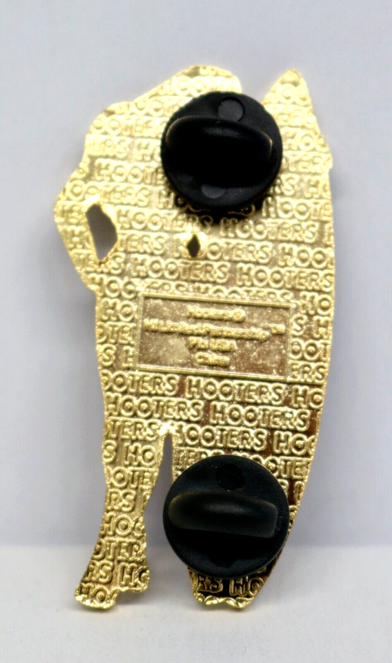 HOOTERS RESTAURANT SURFER GIRL BRUNETTE DARK BLUE SURFBOARD LBBS LABEL ...