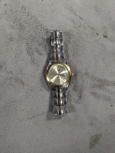 TFX Men's Quartz Silver Dial With Date Stainless Band - Needs Battery ...