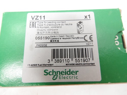 Schneider Electric VZ11 Type N Neutral Block Leading Contact Module | eBay