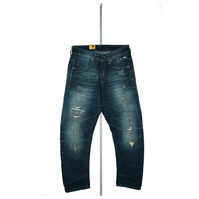 G-Star A Crotch 3D Loose Tapered Wmn Jeans Destroy Pants W25 L32 Dirty ...