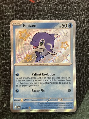 Finizen Holo Pokémon TCG Card Paldean Fates Baby Shiny Rare SV 123/091 ...