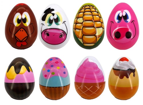Fillable Plastic Easter Egg 16 Pack Barnyard Farm Animal Ice Cream 3 inch | eBay