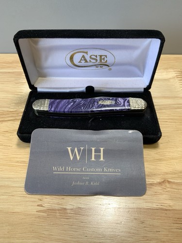 Case XX Joshua Kidd Wild Horse Customs #1 Of 5 River Agate Engraved ...