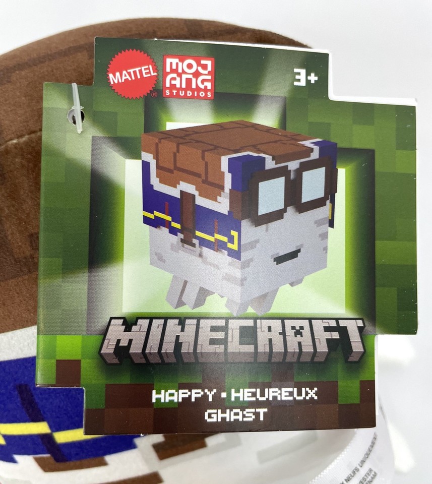 New Minecraft Happy Ghast Plush Stuffed Toy Character White Glasses | eBay
