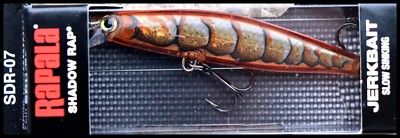 FISHING LURES RAPALA SHADOW RAP SDR 7 cm BRP (Brown Prawn) color (slow ...
