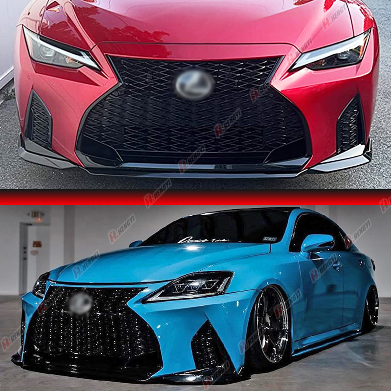 For 2021-2025 Lexus IS350 F-Sport Painted Black V-Style Front Bumper ...
