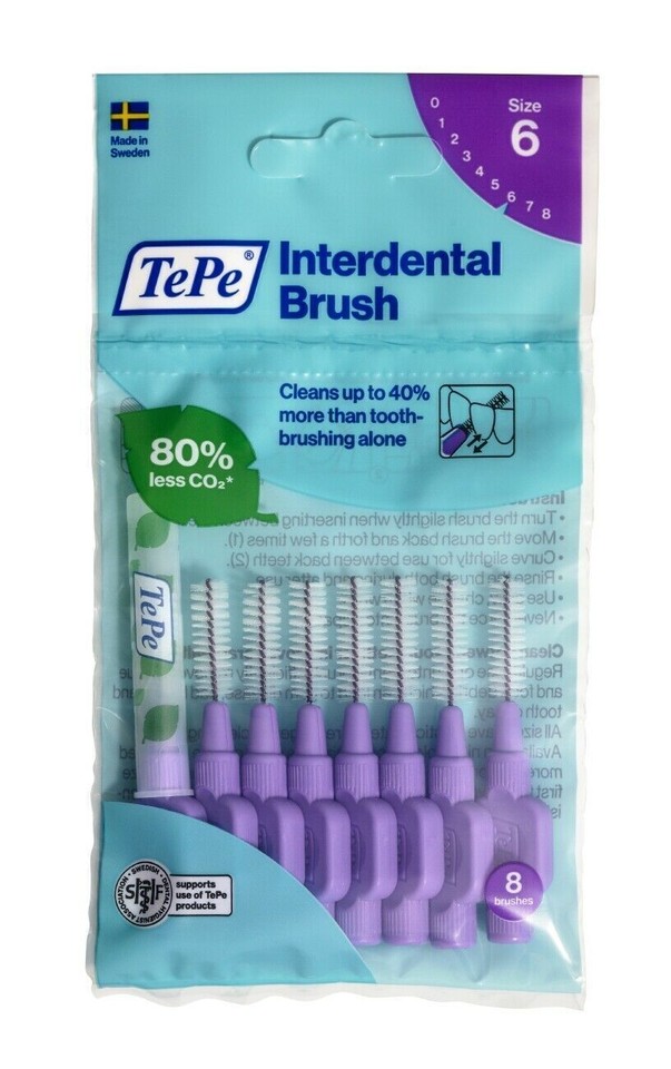 TePe Interdental Brush 8 Pack - Various Sizes & Quantity Upto 40% ...