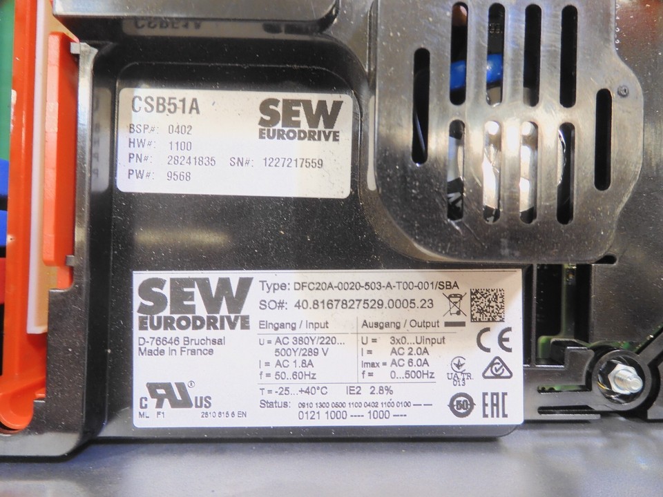 DFC20A-0020-503-A-T00-001/SBA, SEW EURODRIVE | eBay