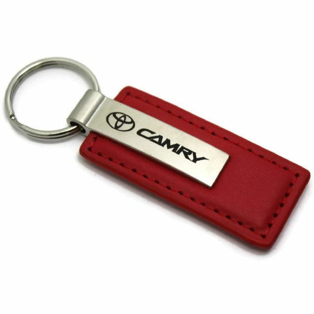 Toyota Camry Key Ring Red Leather Rectangular Keychain - KC1542.CAM | eBay