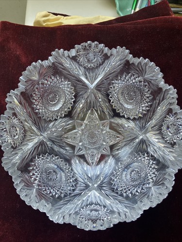 Libbey Cut Glass 9 1/4” Neola Pattern | eBay