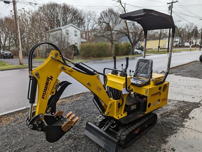 New Power X 13.5HP Mini Excavator Backhoe Digger Tractor | eBay