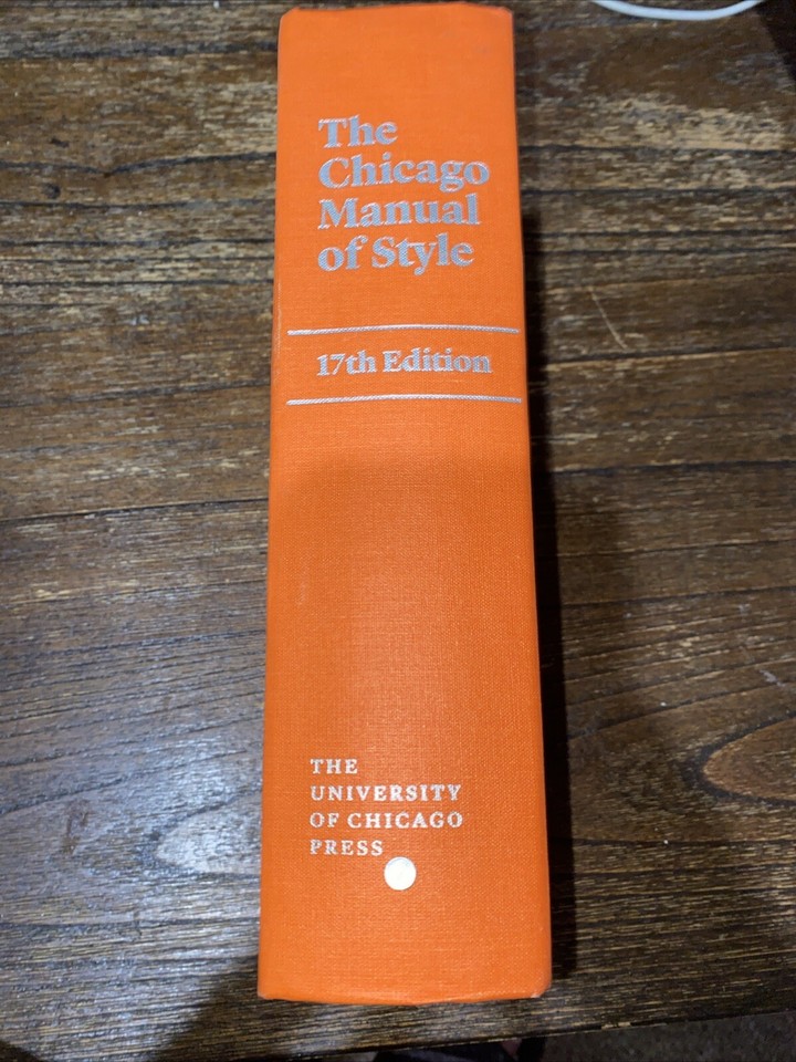 🔥 The Chicago Manual of Style 17th Edition The University of Chicago ...