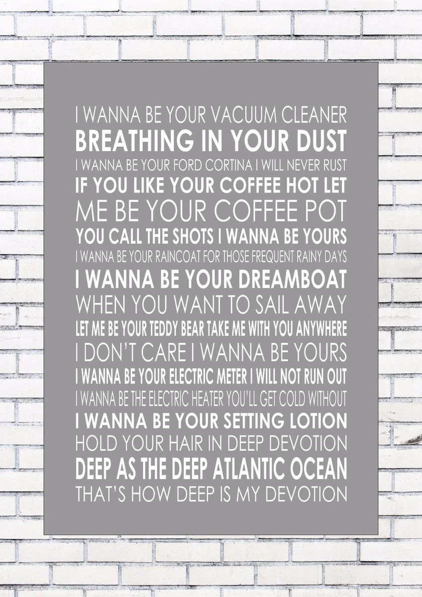 I Wanna Be Yours John Cooper Clarke Shop | emergencydentistry.com