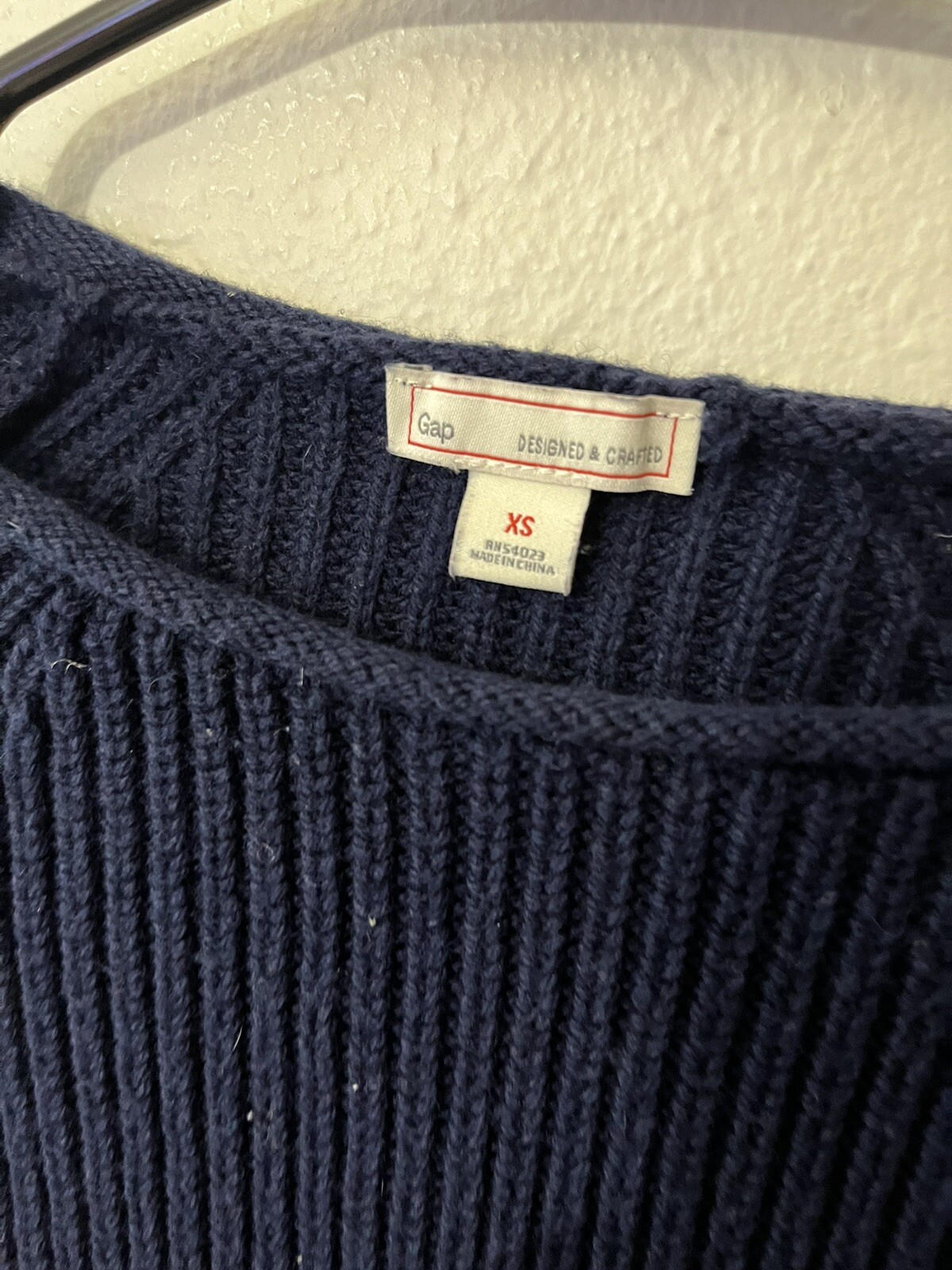 Gap Designed & Crafted Cable Knit Navy Blue Knit Sweater Size XS | eBay