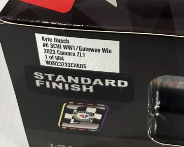 2023 #8 Kyle Busch 3CHI WWT Gateway Win Camaro 1/24 HO FREE SHIPPING | eBay
