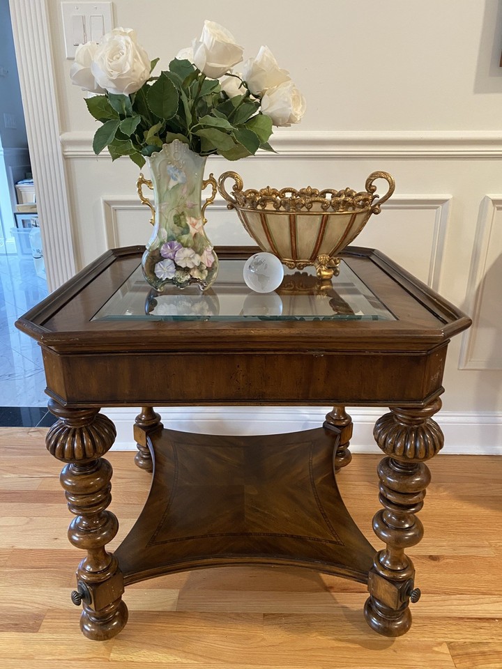 Thomasville Furniture Ernest Hemingway Basque Living Room End Table ...