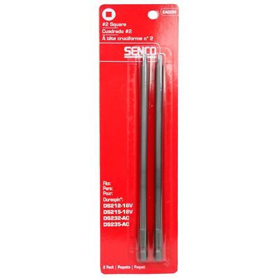 Senco EA0298 2 Square Drive Bits 2PK Duraspin Technology Integrated ...