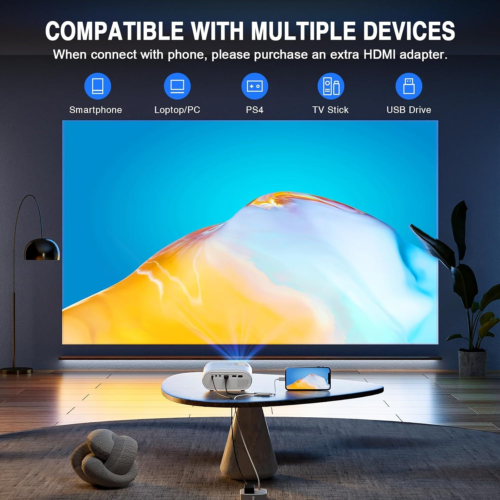 Mini Projector, VISSPL Full HD 1080P Video Portable Outdoor... | eBay