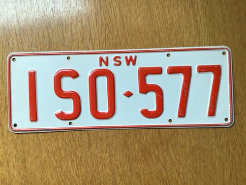 Vintage New South Wales Australia Interstate Truck License Plate | eBay