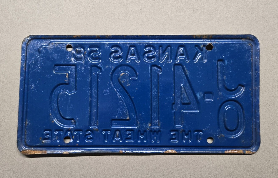 🐾 1958 KANSAS "PASSENGER" LICENSE PLATE (JO-41215) JOHNSON COUNTY | eBay