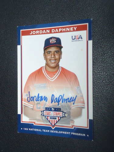 Jordan Daphney 2017 PANINI USA STARS AND STRIPES AUTO 321/399 Card #5 ...