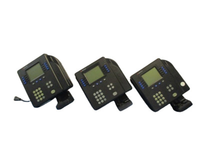 LOT OF 3 KRONOS 8602800-501-001 4500 DIGITAL TOUCH ID SYSTEM TIME CLOCK ...