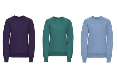 Sweatshirt Kinder Pullover Langarm Raglan Classic Sweat Shirt RUSSELL ...