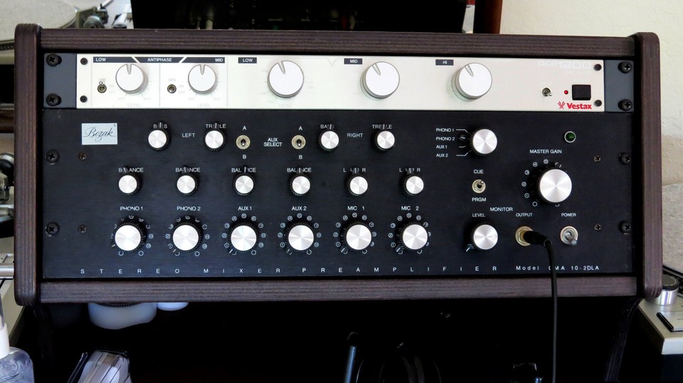 Bozak CMA 10-2DLA Mixer + Vestax DCR 1200 EQ 3 band isolator custom 4 ...