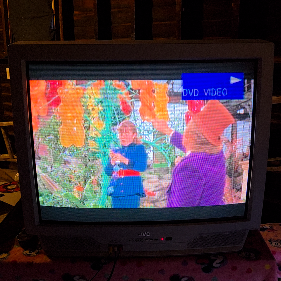 JVC CRT TV 32" AV-32S33 Component Input Curved Screen OEM Remote Retro ...